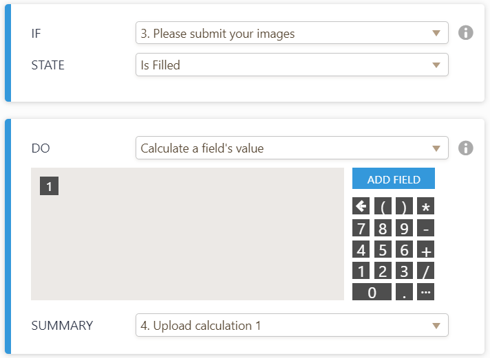 Calculate price based on number of uploaded files