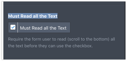 Trouble making the green arrow stick for Short Scrollable Terms widgets