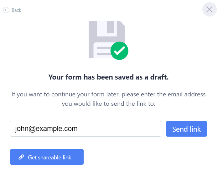 How to change recipient of continue email?