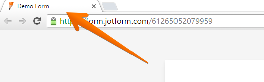Issue With Changing Form Name In Browser Tab