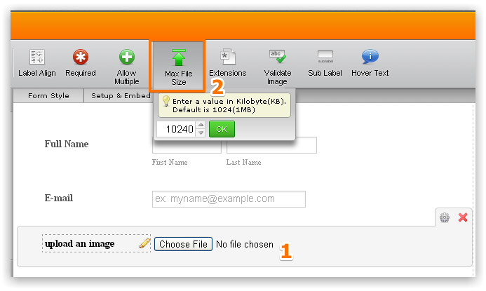 Can I Change The Uploaded File Limitation To More Than 1mb 