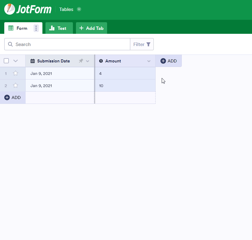 Donation form that shows the running total of the donated amounts like ...