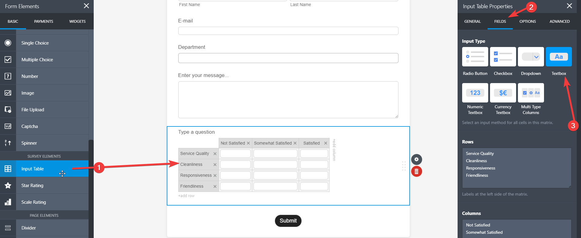 Better understanding of the matrix dynamique table