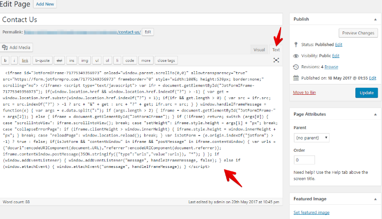 Form is stuck and won't submit