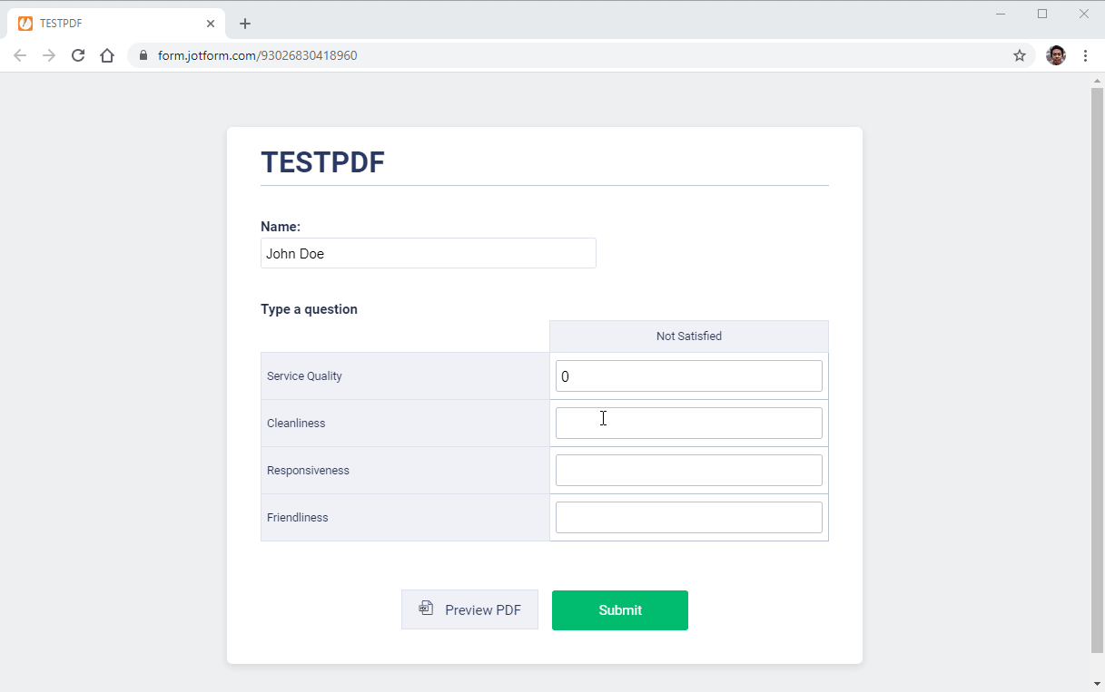 Imported Pdf 0 Zero Value On Input Table Textboxes Is Not Shown On The Original Pdf