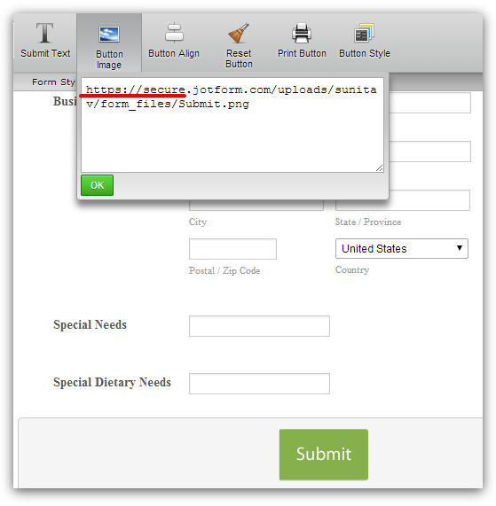 Form Not Showing Unsafe Scripts 