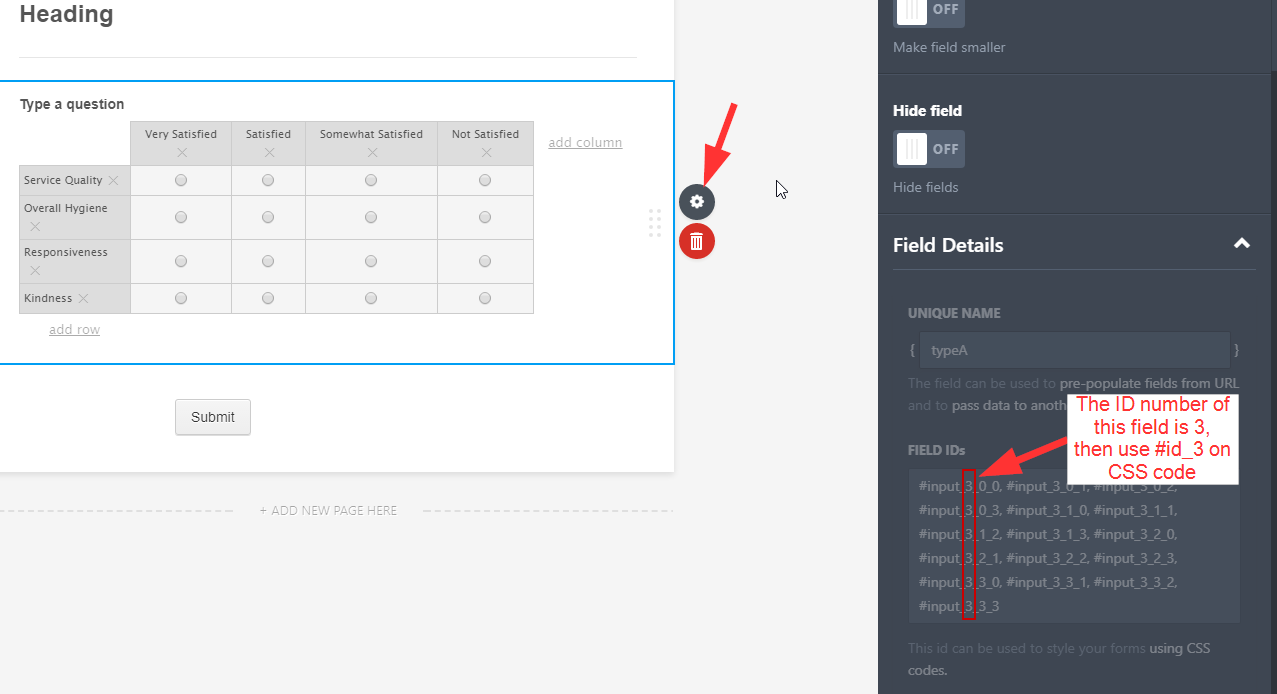 Change Column Width Of A Single Input Table