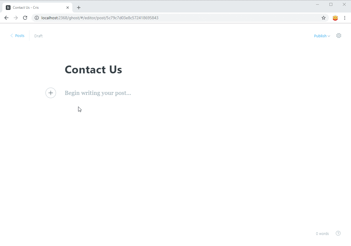 How to Add a Form to Ghost Blog
