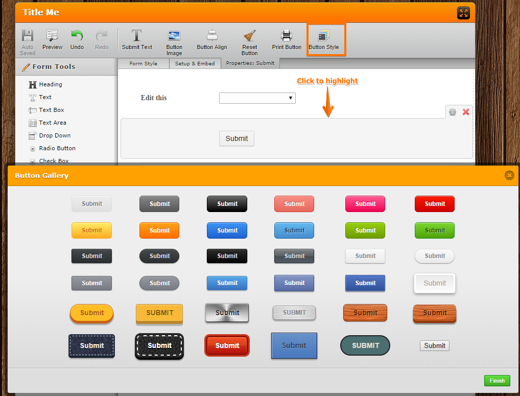 How Can I Change Colour Of Submit Button