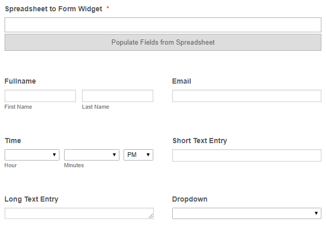 Can I populate dropdowns based on google spreadsheet data? Can I populate dropdowns based on google spreadsheet data?
