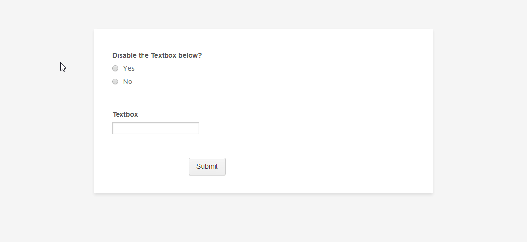 How To Enable Disable Fields Using Conditional Logic