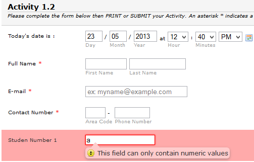 Alpha Numeric Values Not Recognized Jotform