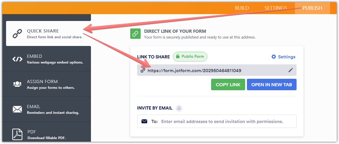 Email Link To Form Not Working