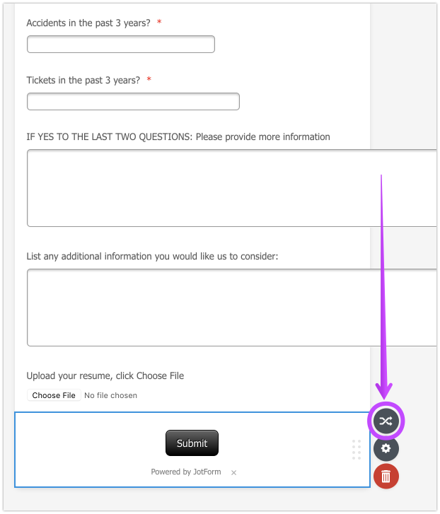 Why the submit button is not shown on form?