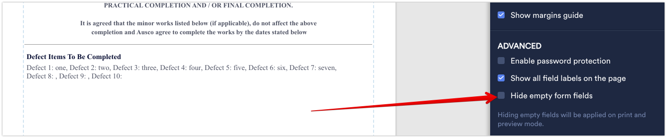PDF editor: Multiple Text Fields widget does not appear on PDF document