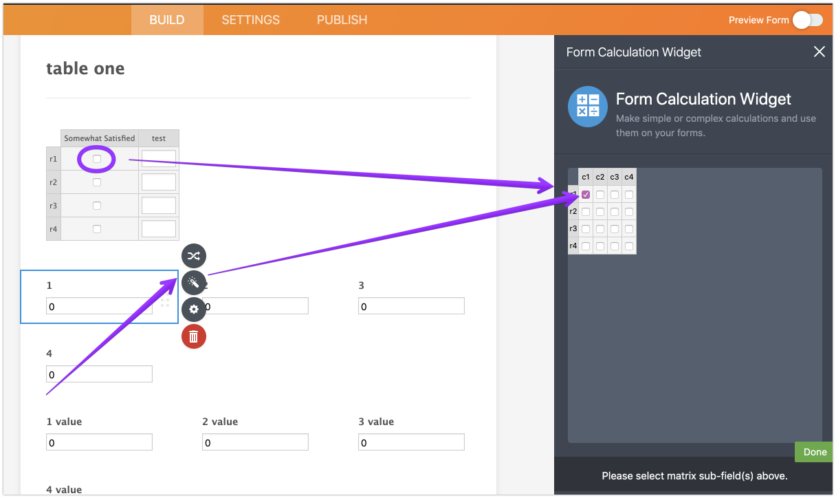 Prepopulate records into a grid for user to select and total
