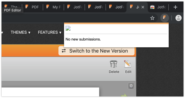 Chrome Extension displays 'unread' badge, but all submissions were already reviewed