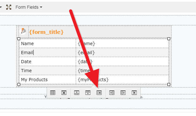 Hidden fields are all shown in the answer email to the form
