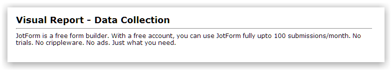 How to Create a Visual Report with Your Form Submissions | JotForm