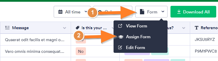 How to View, Assign and Edit Forms from JotForm Tables